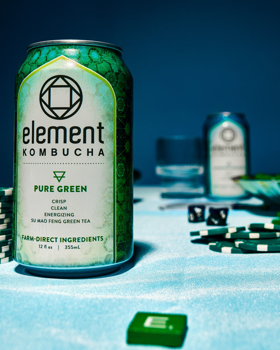 Pure Green Tea Kombucha San Antonio (Case of 6 12oz Cans) | Element ...